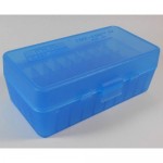 MTM P50-45 Box rigido portacolpi Cal.45acp da 50 colpi BLU TRASPARENTE