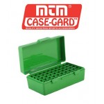 MTM P50-38 Box rigido portacolpi calibro 38/357 da 50 colpi VERDE