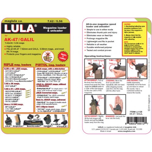 LULA Magazine loader & unloader - Speedloader Cal.223/5.56 per AR15 e M16