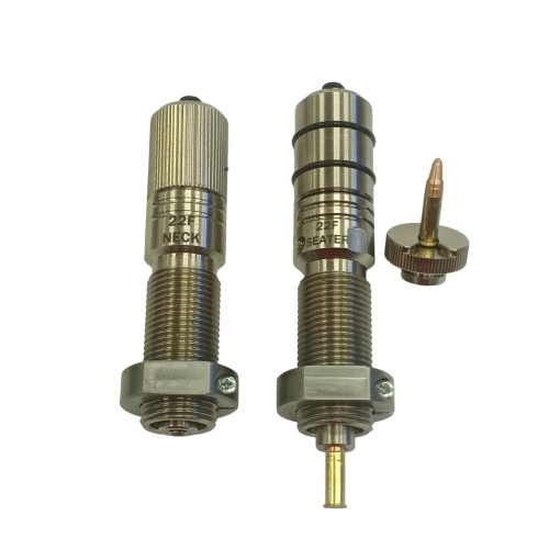 22FLASH DIE SET & SHELL HOLDER calibro 22 LR Composta da 2 matrici e ...